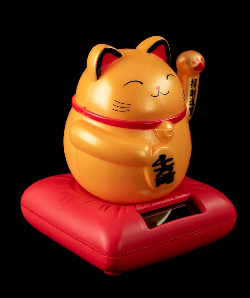 Chat solaire - figurine chat chinois - Maneki-neko - Le Chat chinois ...